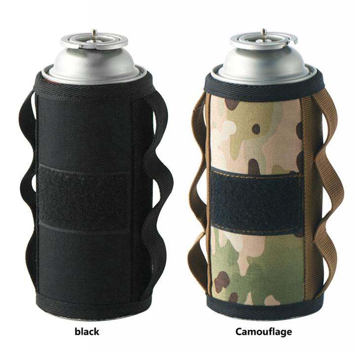 Camping Long Butane Gas Canister Protective Cover with DIY Adhesive ...