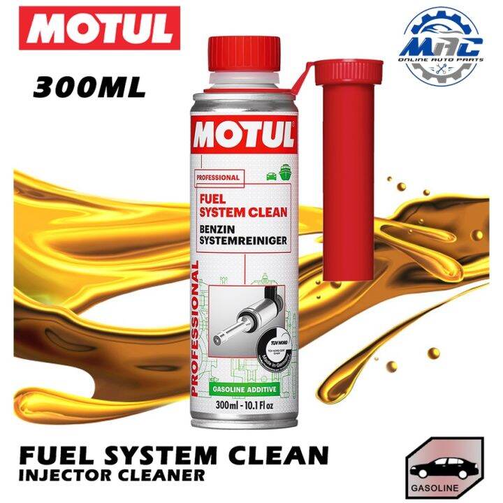 MOTUL FUEL SYSTEM CLEAN and Injector Cleaner 300ml for gas engine ...