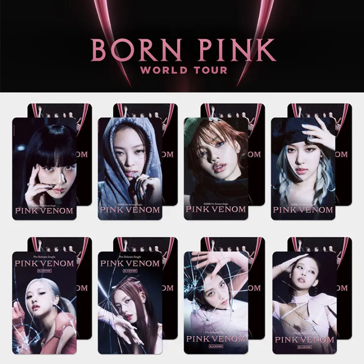 8ชิ้น/เซ็ต BLACKPINK Photocards 2022 Pink Venom Collection Card ...