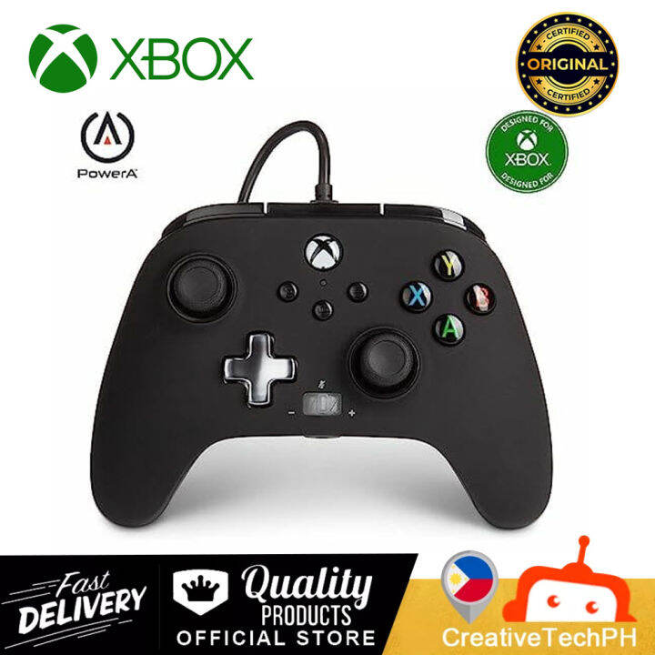 XBX ENWIRED CONTROLLER BLACK INLINE Xbox Series X|S and compatible with ...