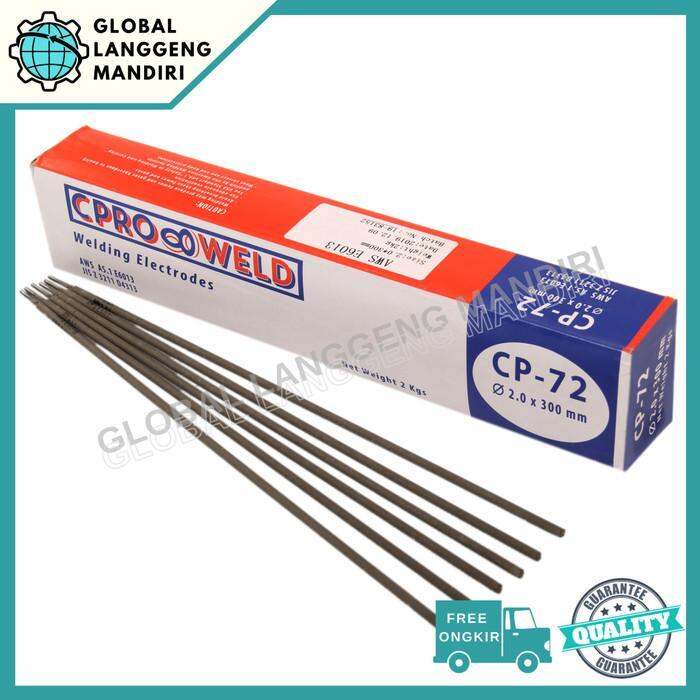 KAWAT LAS CP-72 2.0MM (2KG) CPROWELD / ELECTRODE CP72 2.0 MM BESI ...