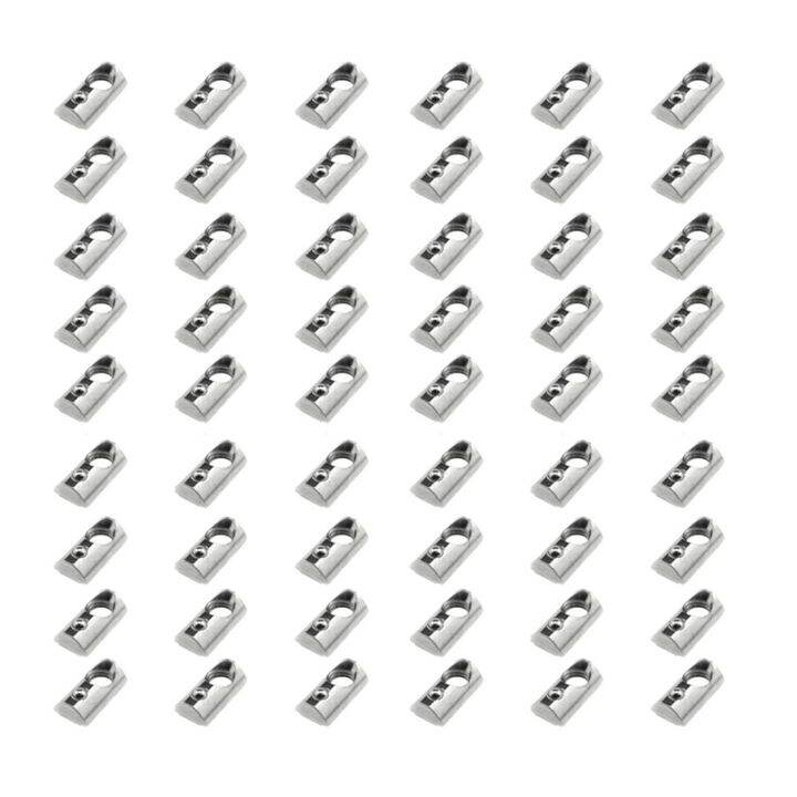 50Pcs M8 T Slot Nuts Roll-in Spring Ball Loaded Elastic Nuts for 3030 ...