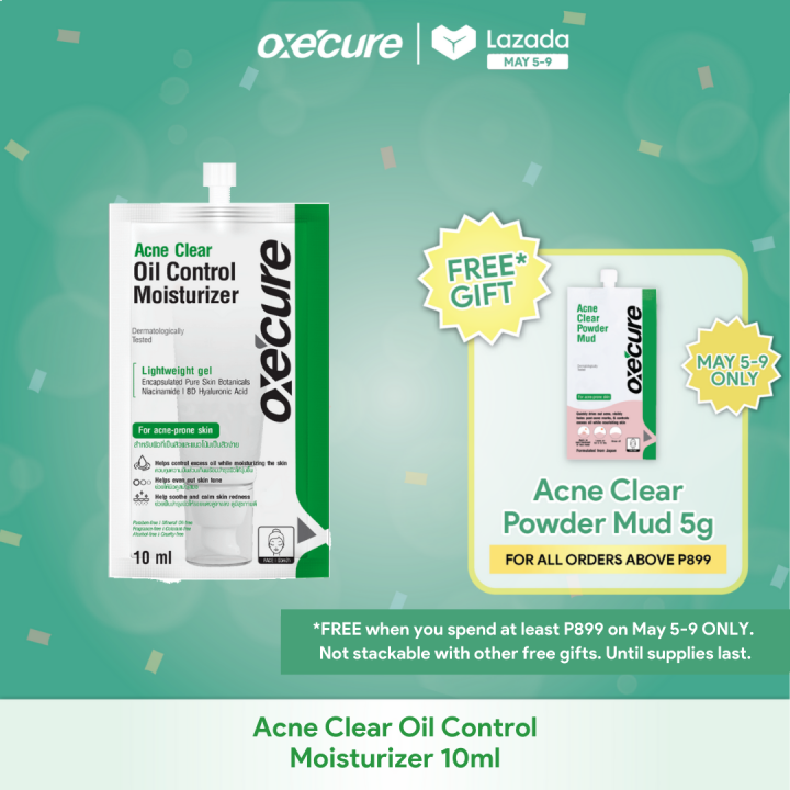 OXECURE Acne Clear Oil Control Moisturizer 10ml | Lazada PH