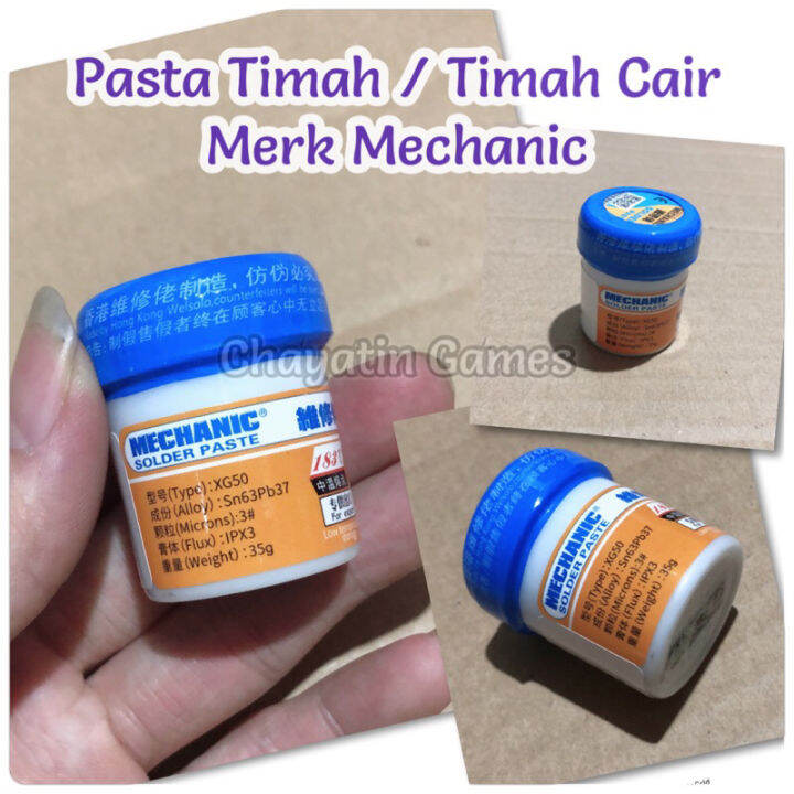 Pasta Timah / Timaha Cair Merk Mechanic | Lazada Indonesia