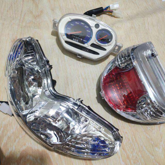 Cụm pha đèn kèm bóng jupiter v (COMBO 3 MÓN )- cụm đồng hồ tốc độ jupiter v - cụm đèn hậu xe ...