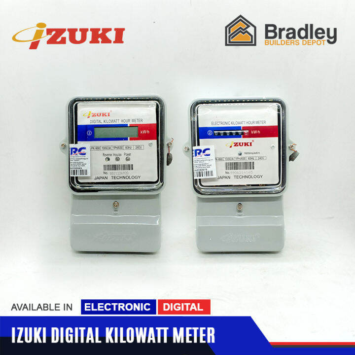 Izuki Digital Kilowatt Hour Meter (Electronic | Digital) | Lazada PH