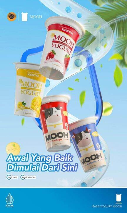 MOOH YOGURT 175ML RASA ORIGINAL 1 KARTON 24PCS | Lazada Indonesia