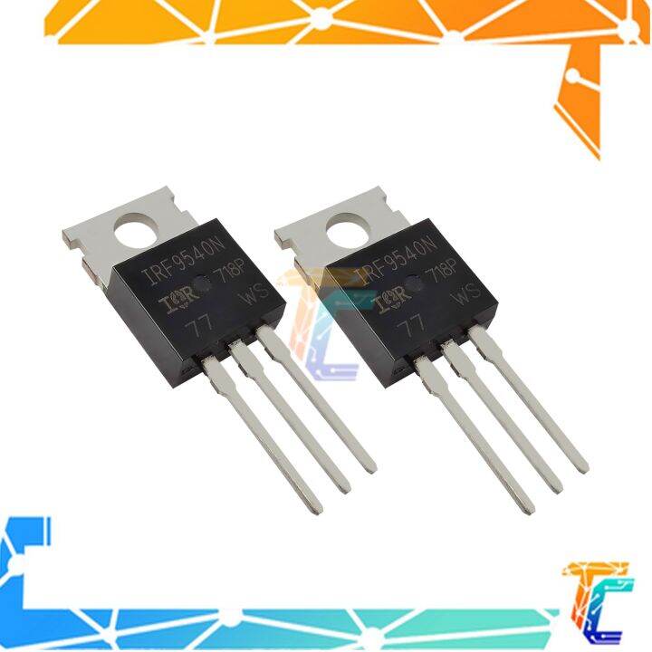 2pcs original irf9540 mosfet P-Channel Power Mosfet 23a 100v To-220 Low threshold voltage TO ...