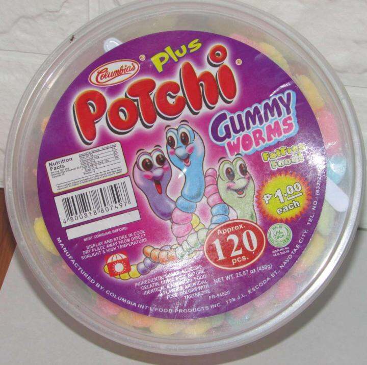 Potchi Gummy Worms (120 pcs) | Lazada PH