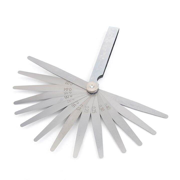 Stainless Steel Feeler Gauges Metric Feeler Gauge Foldable Thickness Gap Metric Filler Feeler ...