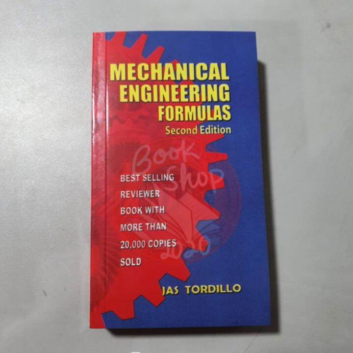 MECHANICAL ENGINEERING FORMULAS second edition By:Jas Tordillo | Lazada PH