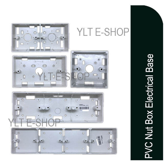 PVC Nut Box Electrical Base (3x3 / 3x6 / 3x7 / 3x10 / 3x12) [White ...