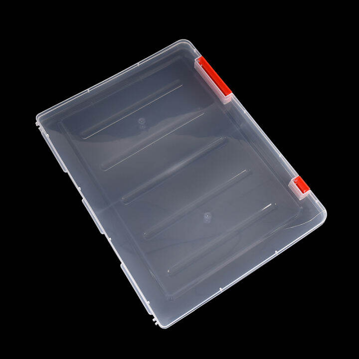 kangsiwen A4 Transparent Storage Box Clear Plastic Document Paper ...