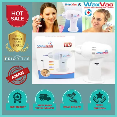 Wax Vac Vacuum Ear Cleaner - Alat Pembersih Kuping/ Telinga - Penyedot Kotoran Telinga WaxVac ...