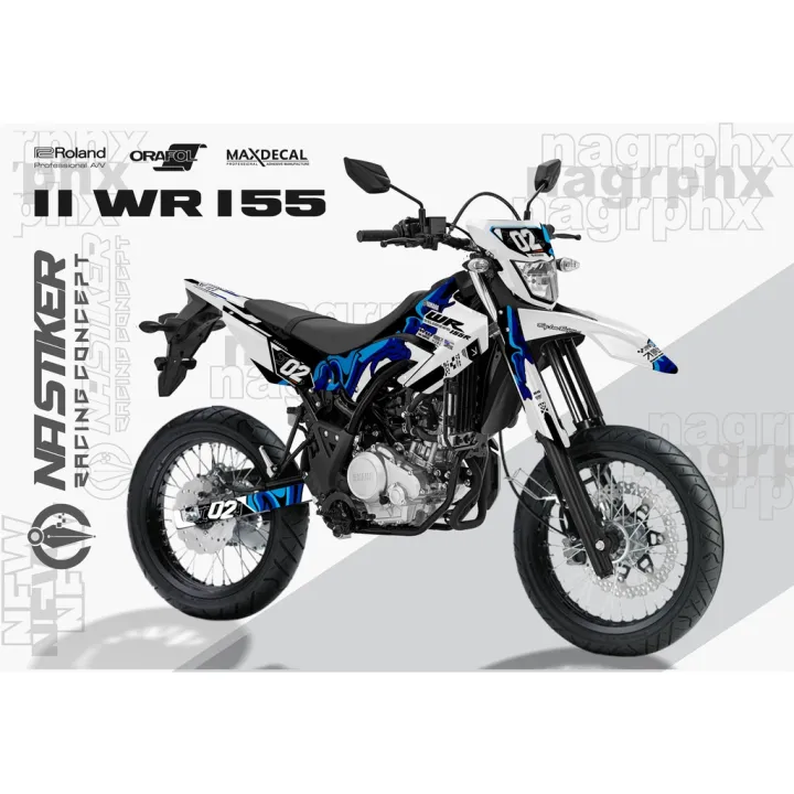 DECAL WR155 FULLBODY PUTIH - DECAL WR SIMPLE - DECAL WR155 ABSTRAK WR-11 | Lazada Indonesia