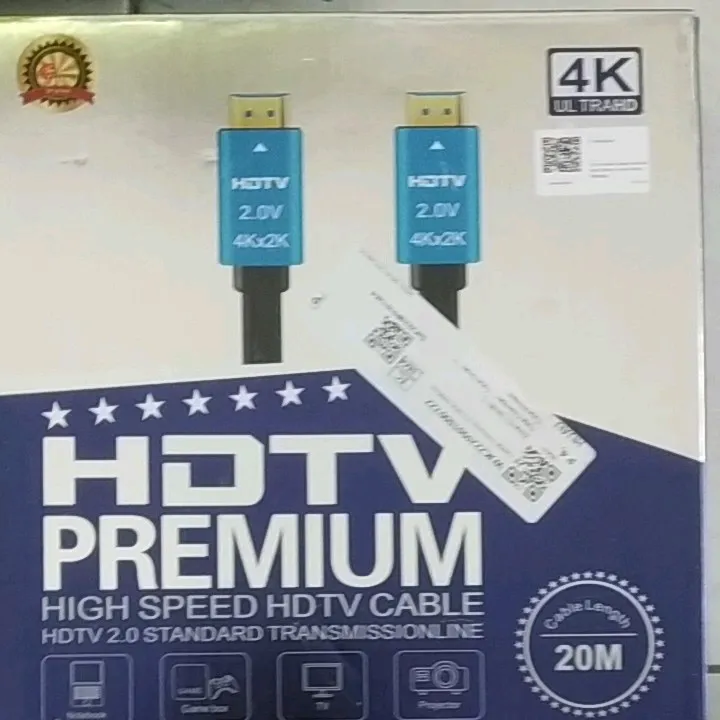 kabel HDMI HDTV premium 20 meter 4K ultra HD 2.0V | Lazada Indonesia