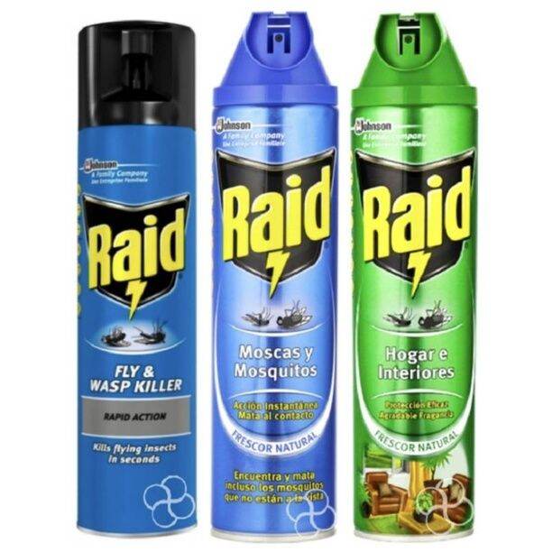 Raid insecticide flies, Wasp and mosquitoes spray 300/600ml | Lazada PH