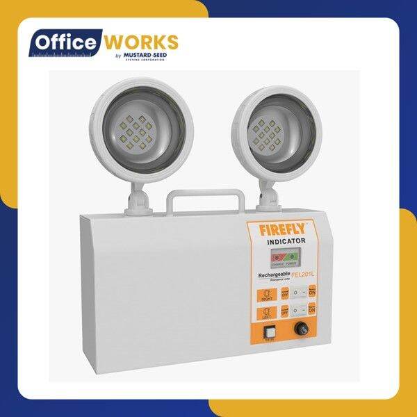 Firefly FEL201L Rechargeable Twinhead Emergency Lamp | Lazada PH