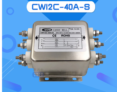 Power EMI กรอง CW12C 30A 40A 50A S สี่สายสามเฟส AC 380V | Lazada.co.th