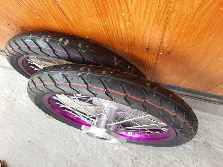 Roda Set Cacing CRF 150 Ban Set Cacing CRF Ban Supermoto Herex CRF 150 ...