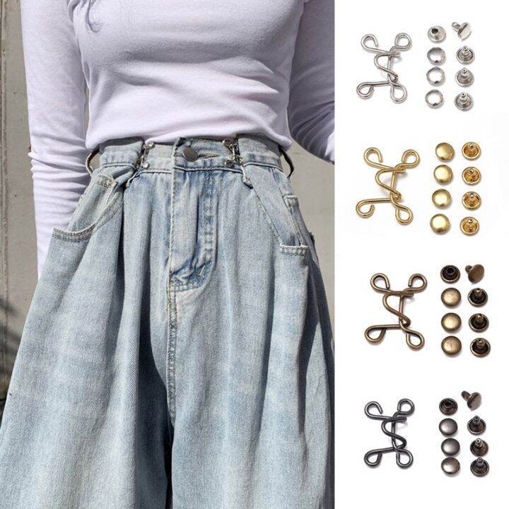 Universal Invisible Trousers Waist Buckle Clip Adjustment Concealed ...