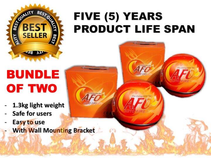 AFO (Auto Fire Off) Fire Extinguisher Ball - Bundle of 2 | Lazada PH