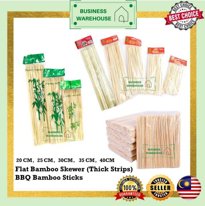 20CM/25CM/30CM/35CM/40CM Bamboo Skewer BBQ Bamboo Stick / Batang Lidi ...
