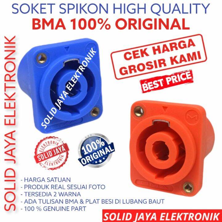 SOKET SPIKON BMA ASLI SOCKET AMPLIFIER SPIKON SPEAKON SPICON BMA FEMALE ...