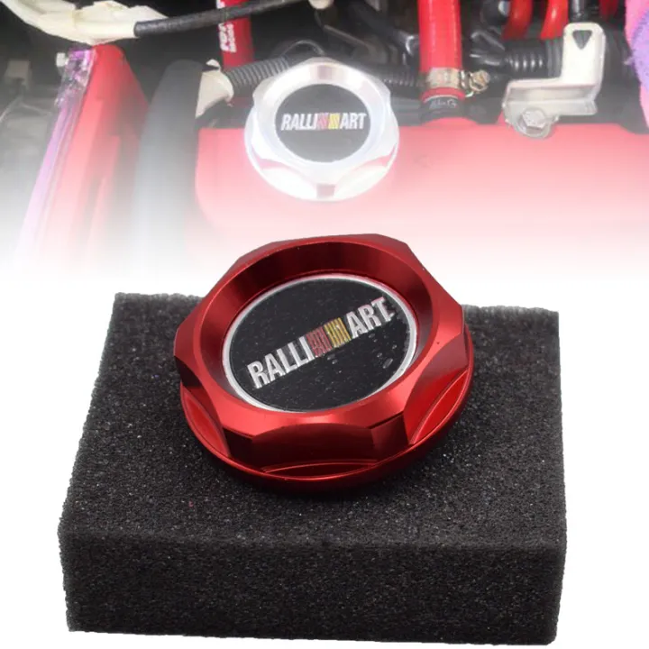 Red Ralliart Racing Engine Oil Cap Oil Fuel Filler Cover Cap For ...