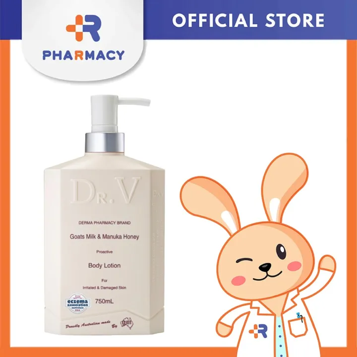 R Pharmacy | Dr.V Goats Milk & Manuka Honey Body Lotion 750ml | Lazada