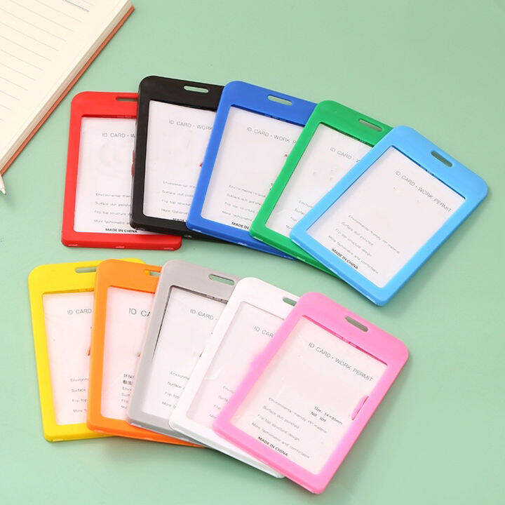 YUTU Colorful Plastic ID Card Work Permit Case Holder | Lazada PH