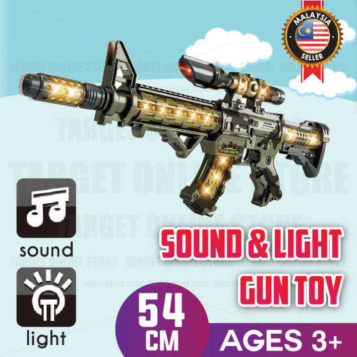 54CM Military Combat Rifle Machine Gun Toy Special Forces LED Light ...