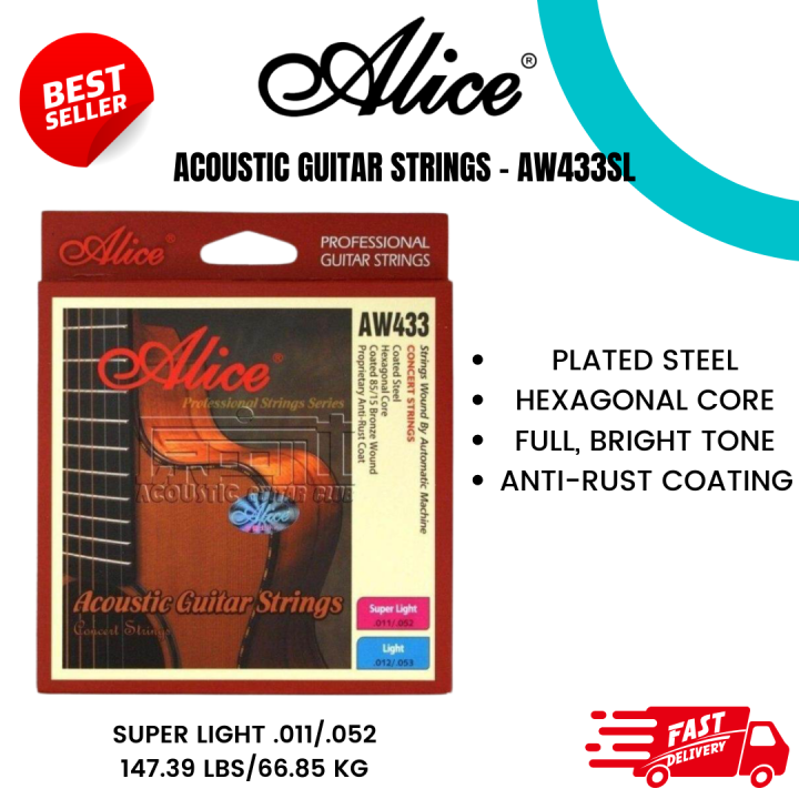 Alice Acoustic String Set AW433SL | Lazada