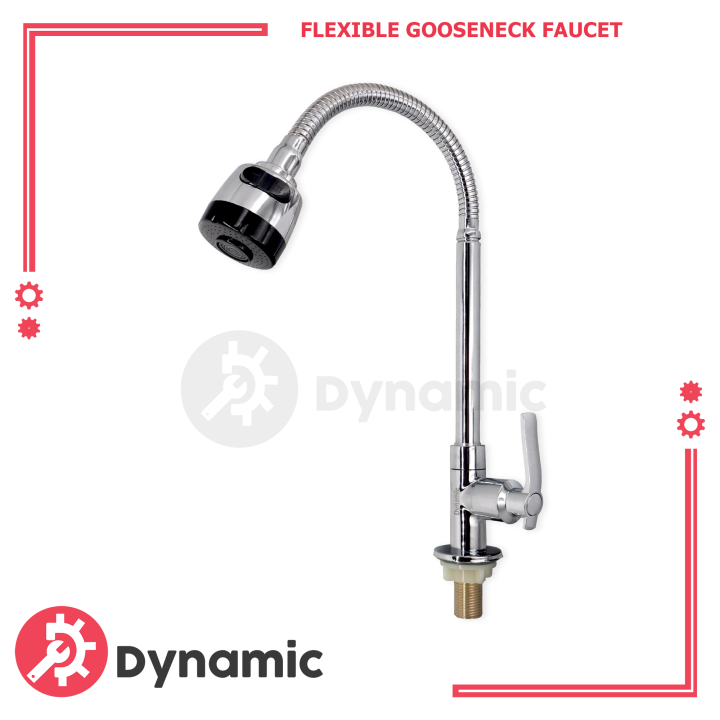Dynamic Flexible Brass Gooseneck Kitchen Sink Faucet Arc Type Bar Sink ...