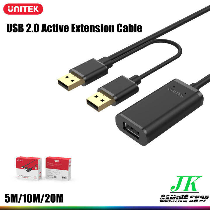 UNITEK USB 2.0 Active Extension Cable over 5M 10M 20M | Lazada.co.th