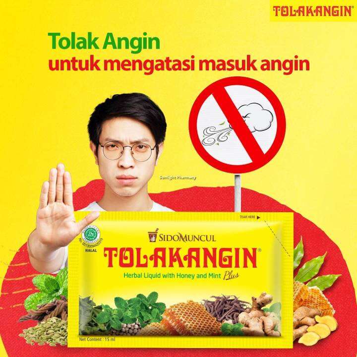 TOLAK ANGIN herbal liquid with honey and mint plus ( 15 ml ) | Lazada