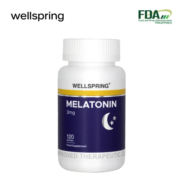 Wellspring Melatonin for Sleep Aid 3mg 120 Soft Gels | Lazada PH