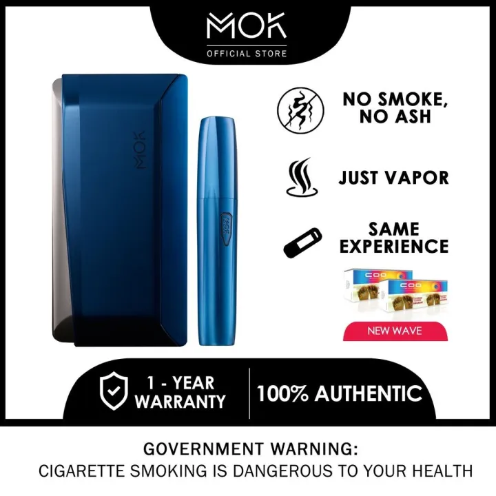 MOK 2.0 Bundle (Blue) + COO 2 Reams of Heat-not-Burn Sticks (New Wave ...