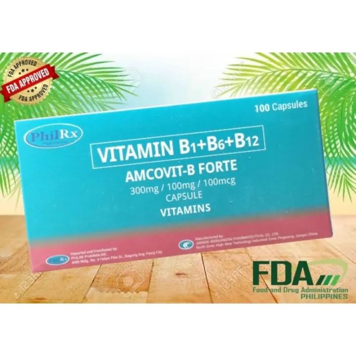 Go the distance AMCOVIT - B Forte 100 Capsules Vitamin B- Complex ...