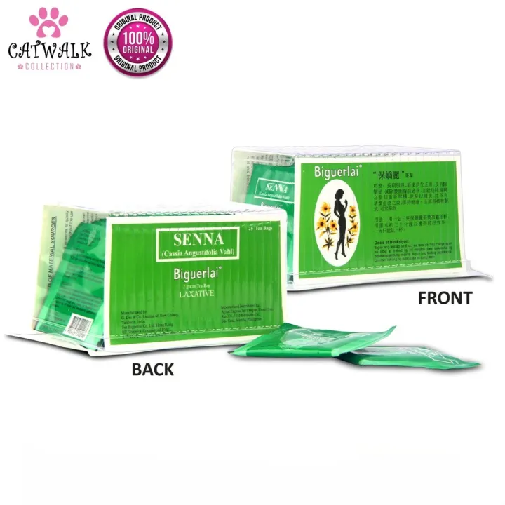 Biguerlai Senna Laxative Slimming Tea 2g by 25's | Lazada PH