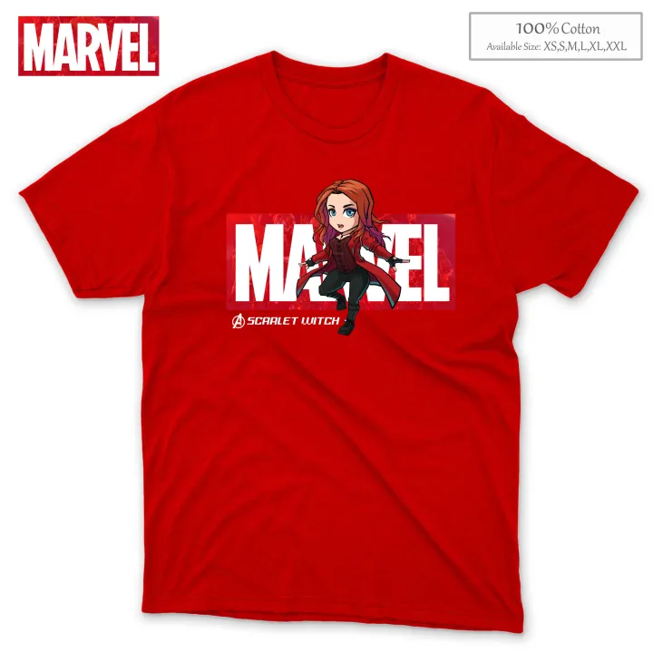 Avengers Chibi Scarlet Witch Wanda Maximoff High Quality Shirt (M8 ...