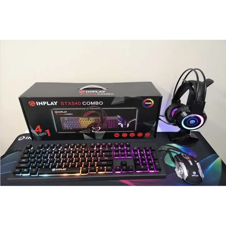 ⚡FLASH SALE⚡COD InPlay STX540 4 in 1 RGB Combo Gaming Keyboard (KB ...