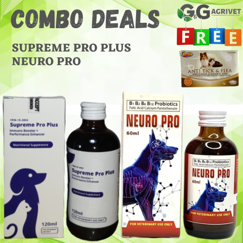 [G&G] SUPREME PRO PLUS/NEURO PRO/ANTI TICK & FLEA SOAP/IMMUNO BOOSTER ...