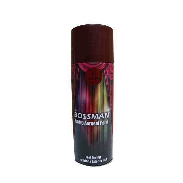 Bossman Magic Aerosol Spray Paint Maroon (No.43) 400ml | Lazada