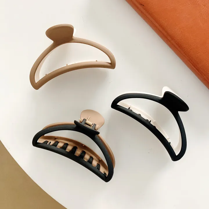 2-Tone Matte Hair Clamp Grab Clamp Shark Clamp Crescent Hair ...