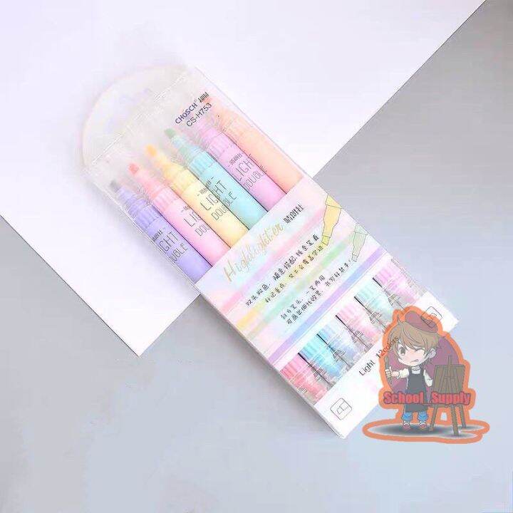 Chosch 6 In 1 Double Sided Highlighter | Lazada PH