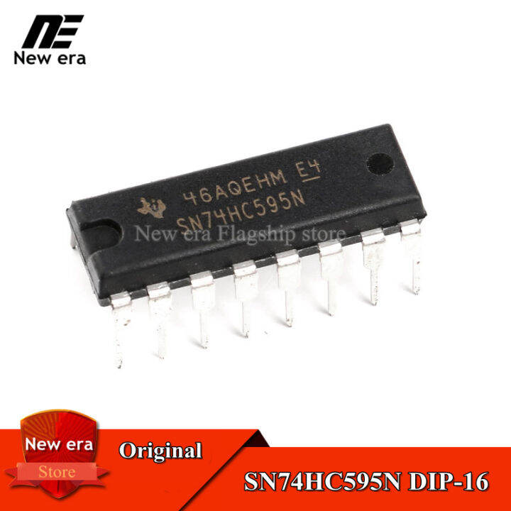 10Pcs Original SN74HC595N DIP-16 74HC595 DIP16 Logic Chip-Register IC ...