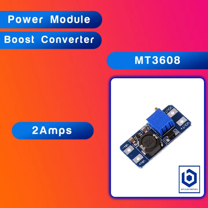 MT3608 Power Module DC-DC Adjustable Module 2Amps Boost Step Up Module ...