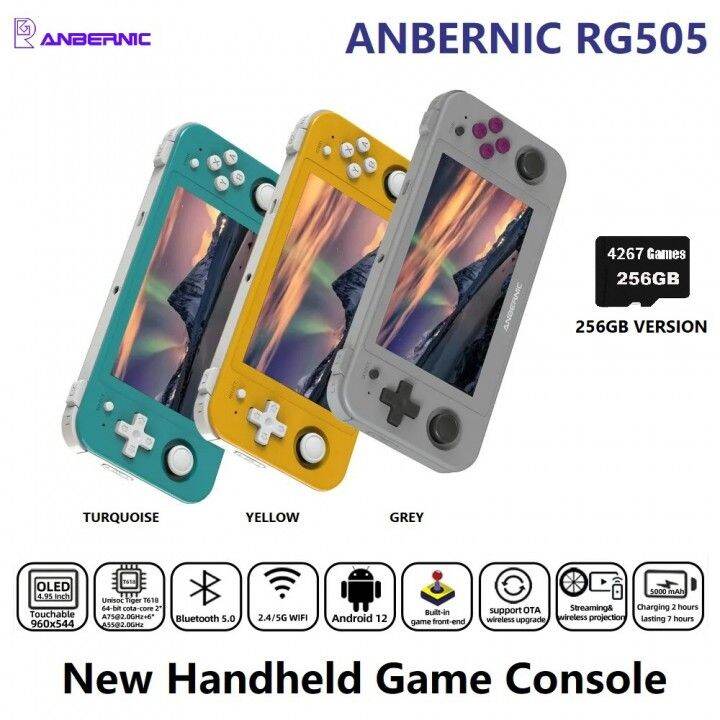 ANBERNIC RG505 Dual Mode Emulator Retro Game Handheld Console | Lazada ...
