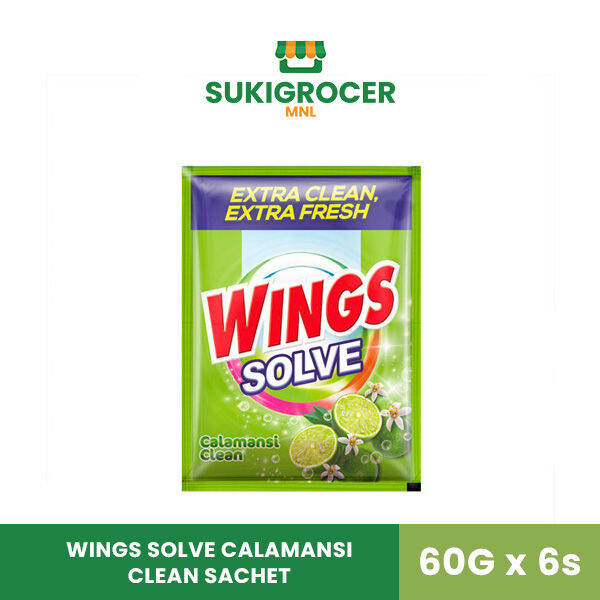 Wings Solve Calamansi Clean Sachet 60G x 6s | Lazada PH